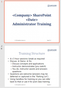 SharePoint Administrator Training - Lightlever Systems Microsoft 365